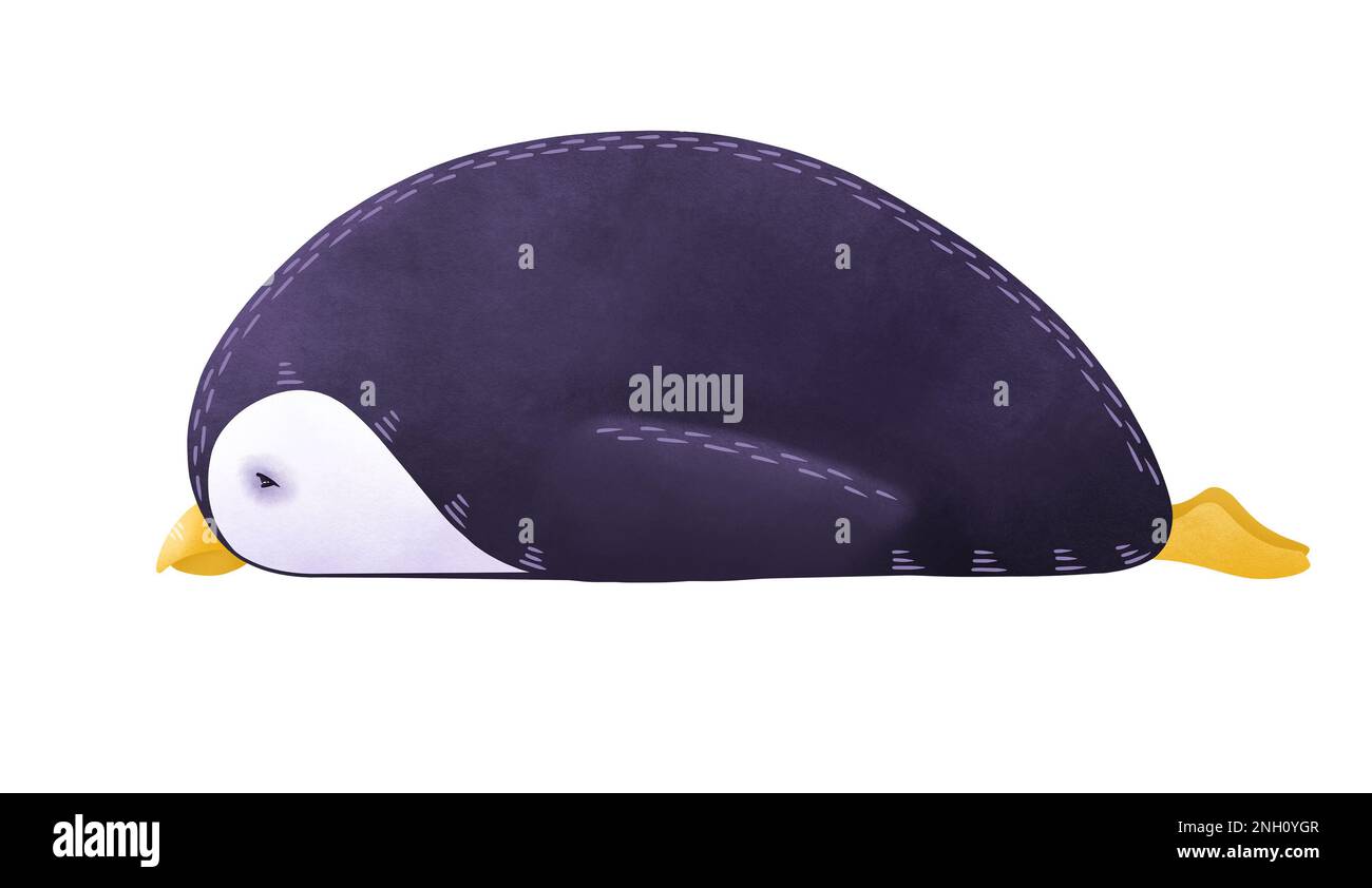 Penguin sleep cute animal Cut Out Stock Images & Pictures - Alamy