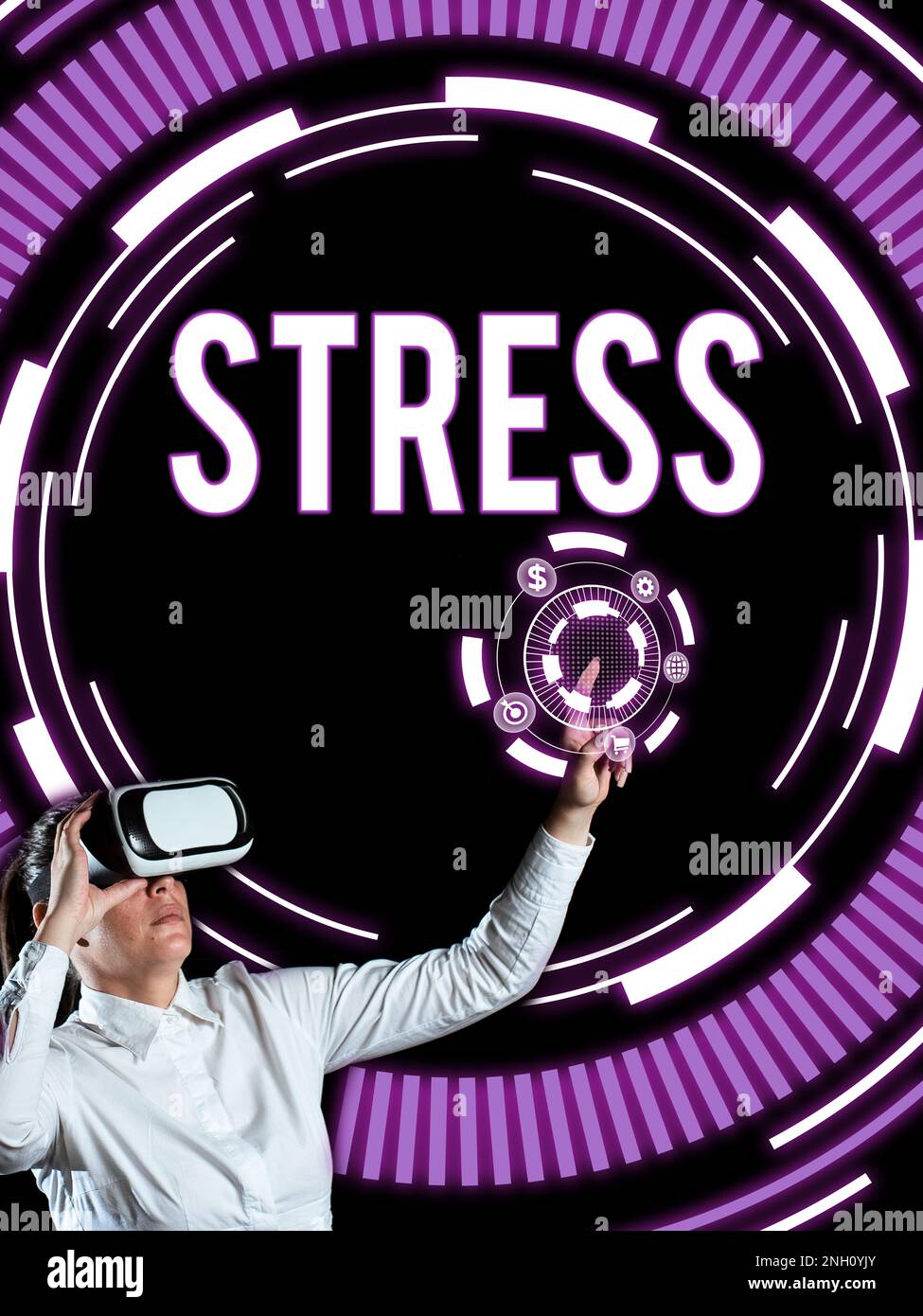 Hand writing sign Stress, Conceptual photo a physical chemical or ...