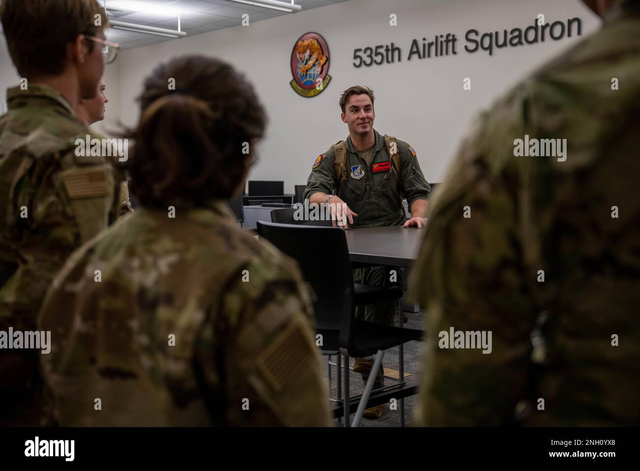 U.S Air Force Staff Sgt. Gethyn Berner, 535th Airlift Squadron ...