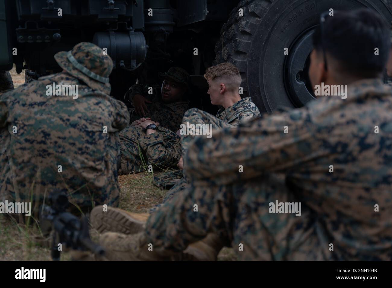 U.S. Marines with Motor Transportation Company, Combat Logistics ...