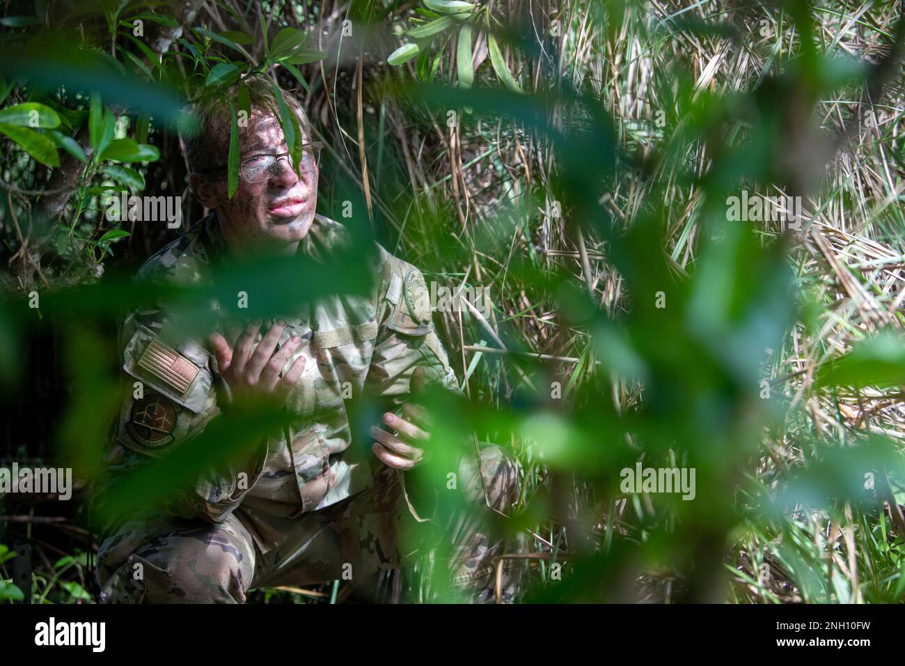 A U.S. Air Force survival, evasion, resistance, and escape specialist ...