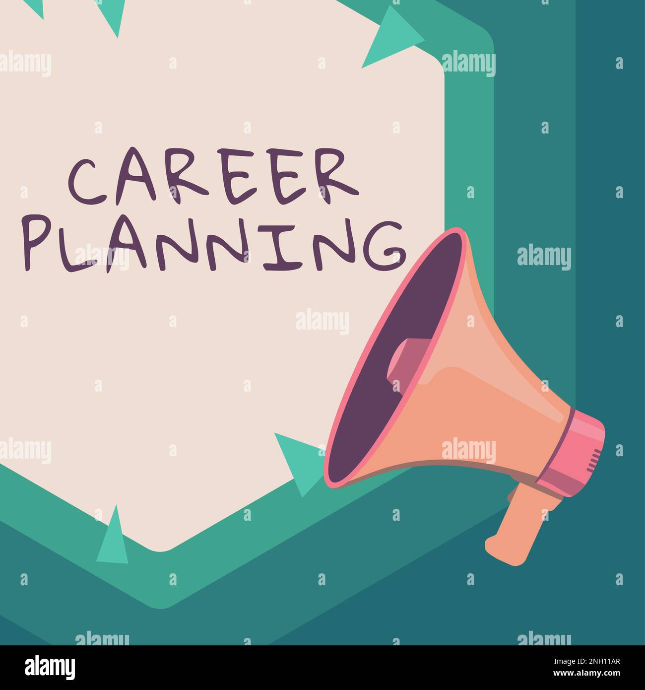 Sign displaying Career Planning, Concept meaning A list of goals and ...