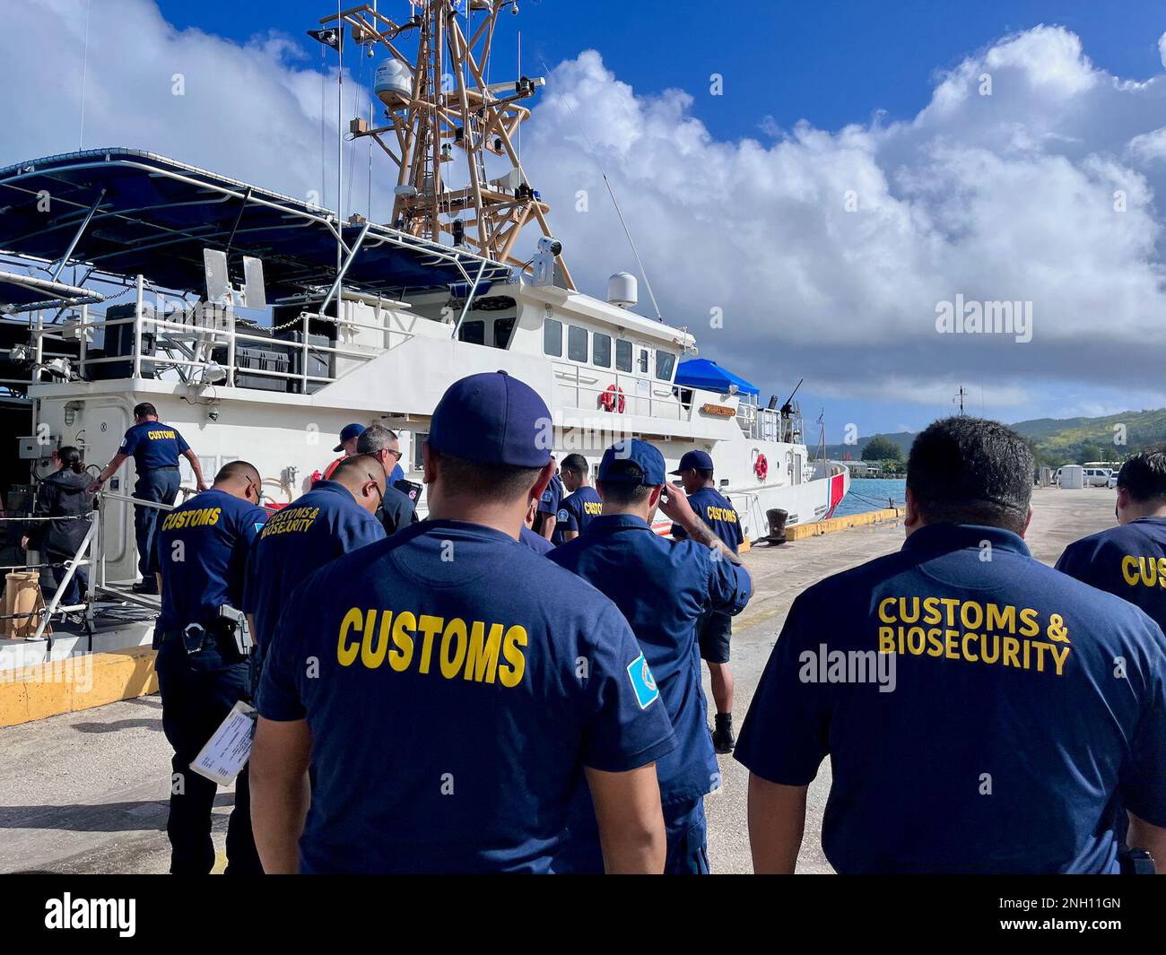 USCGC Oliver Henry (WPC 1140) crew conduct a subject-matter expertise ...