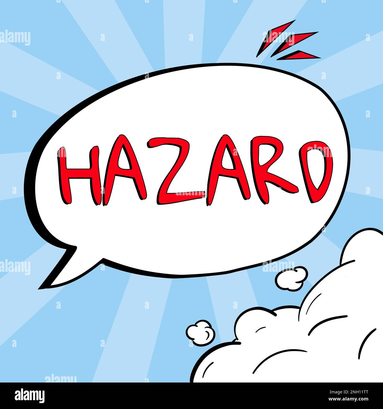 Hand writing sign Hazard, Business idea account or statement describing ...