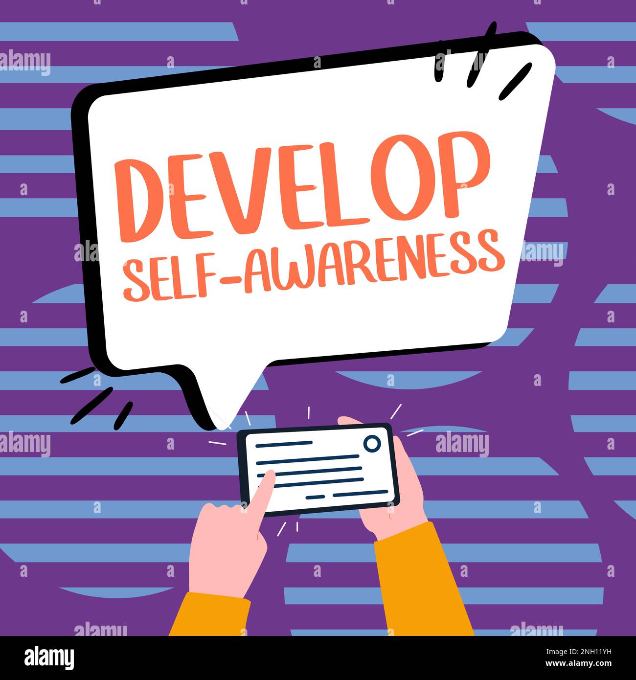 Writing displaying text Develop Self Awareness, Business showcase ...