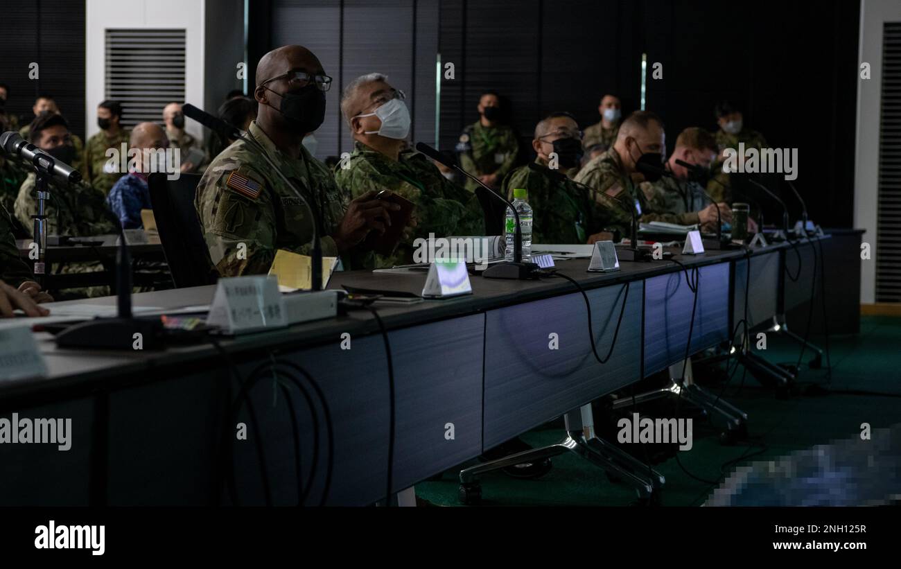 U.S. Army Lt. Gen. Xavier Brunson, I Corps commanding general, and ...