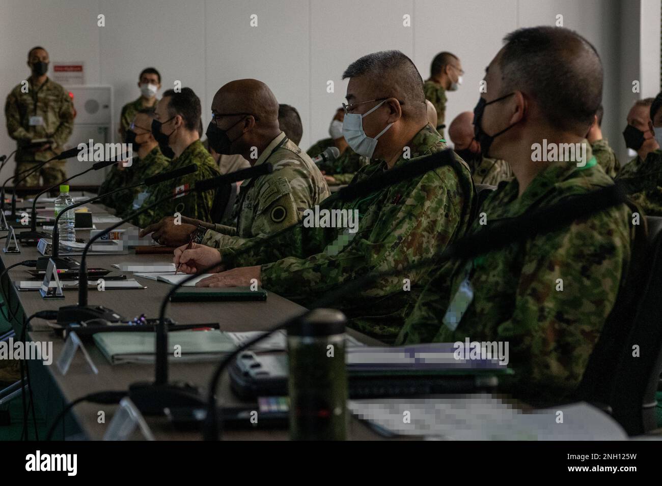 U.S. Army Lt. Gen. Xavier Brunson, I Corps commanding general, and ...