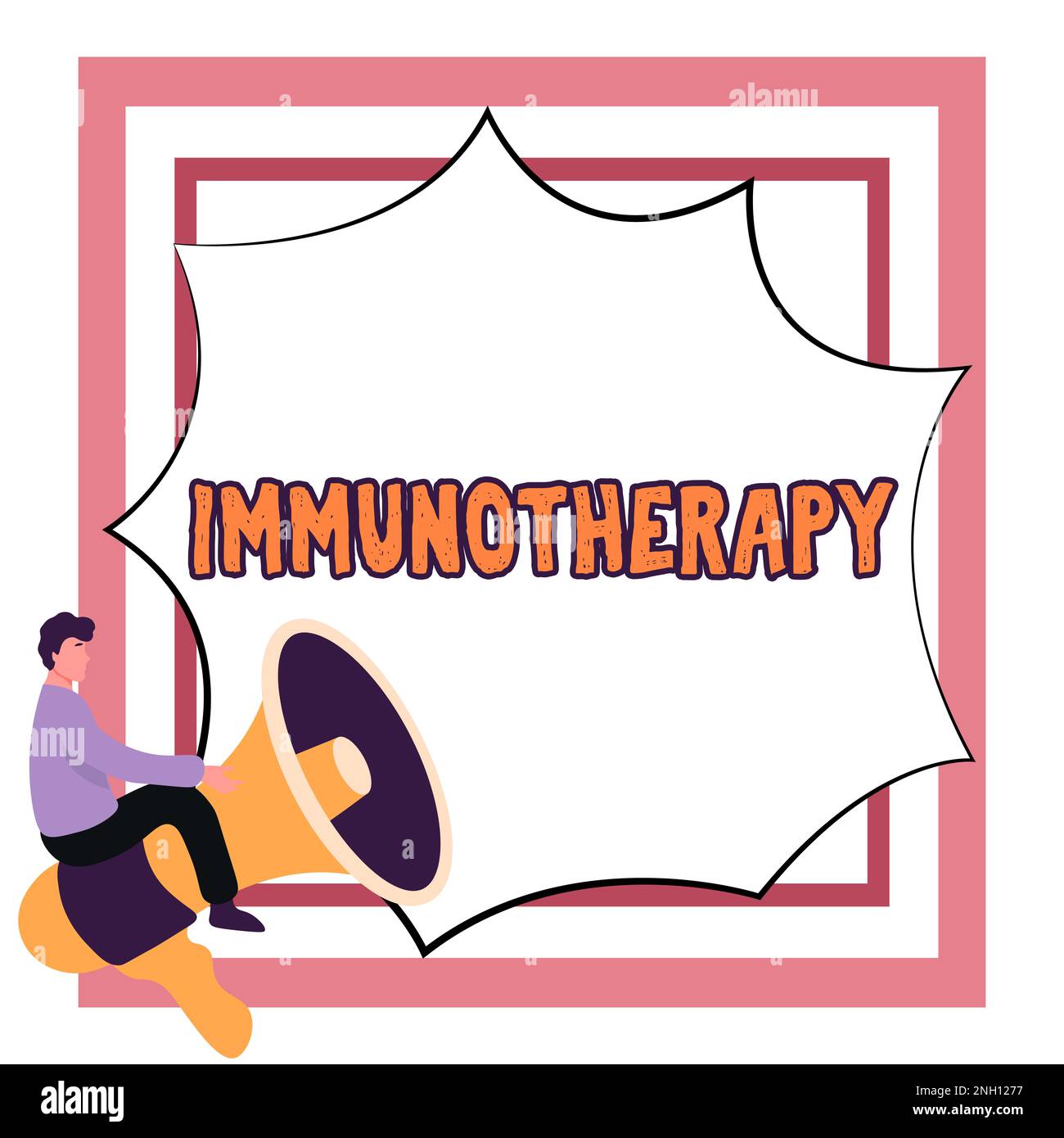Sign displaying Immunotherapy, Word Written on treatment or prevention ...