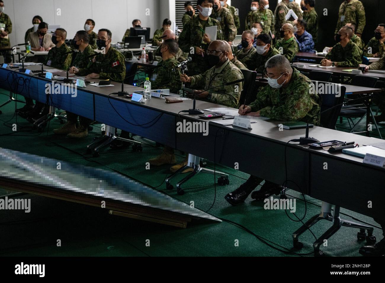 U.S. Army Lt. Gen. Xavier Brunson, I Corps commanding general, and ...