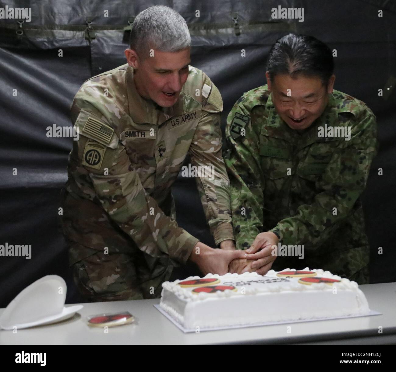 Lt. General Takemoto, Commanding General of the Japan Ground Self ...