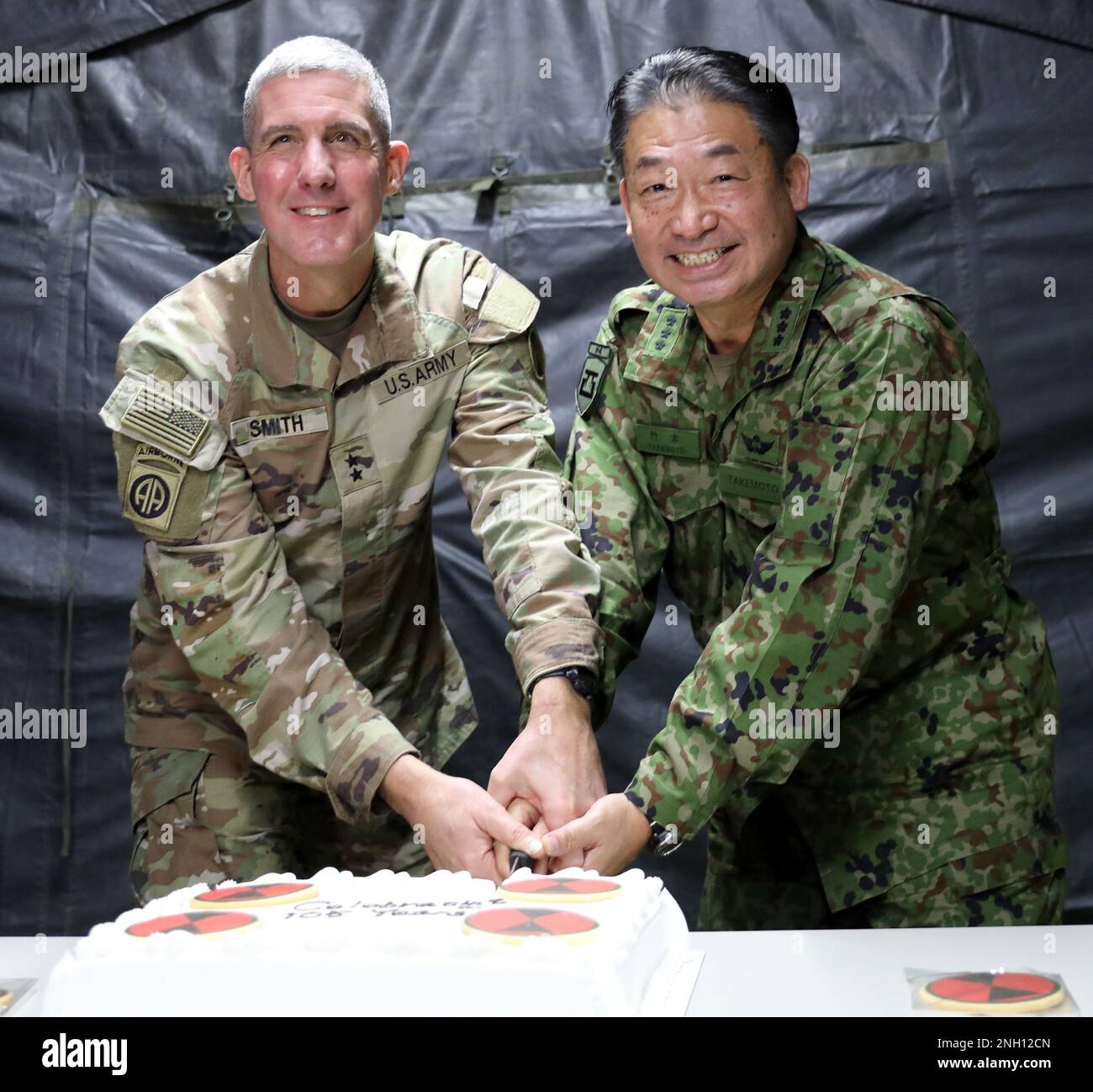 Lt. General Takemoto, Commanding General of the Japan Ground Self ...