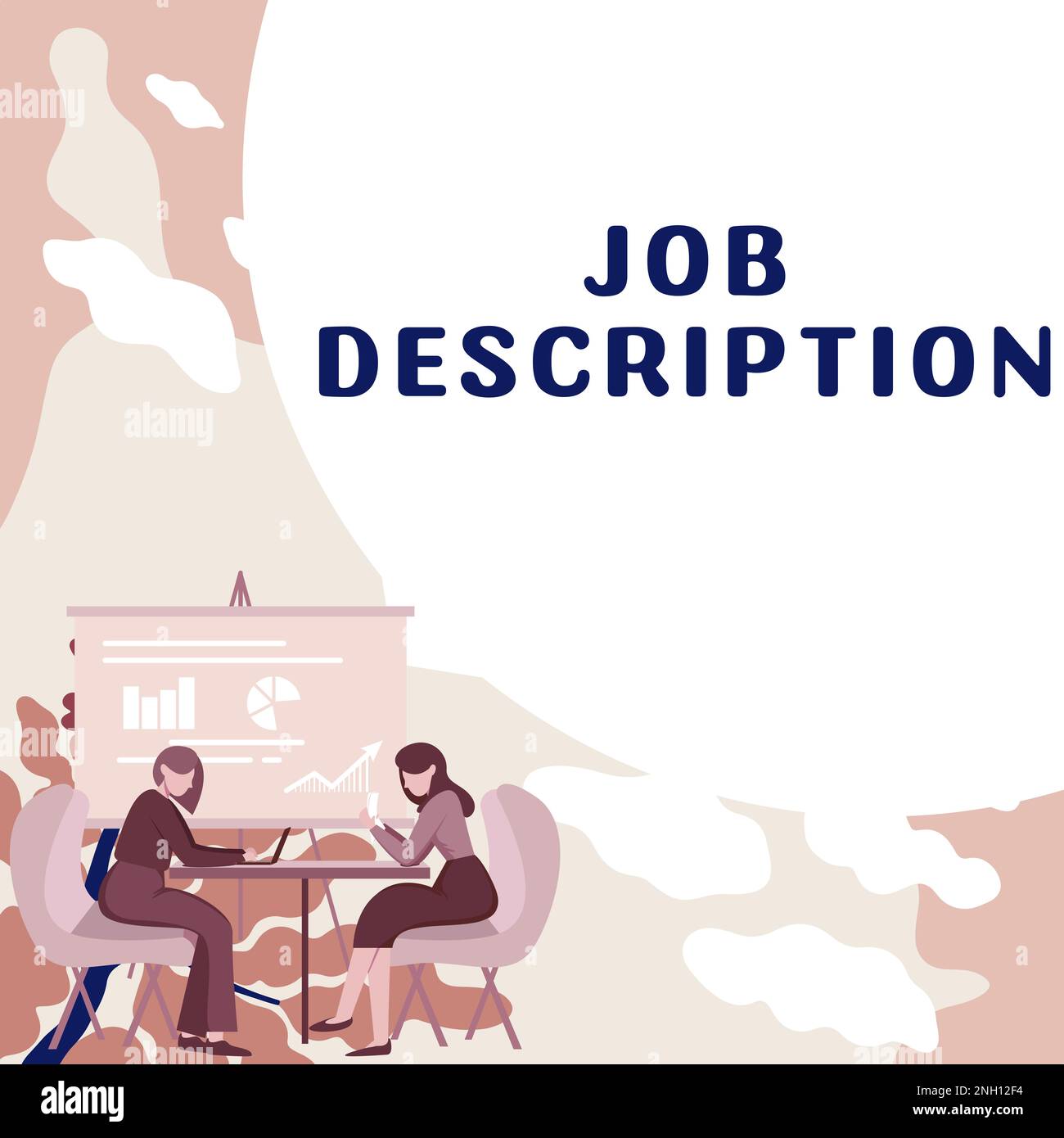 Handwriting text Job Description, Internet Concept A document that ...