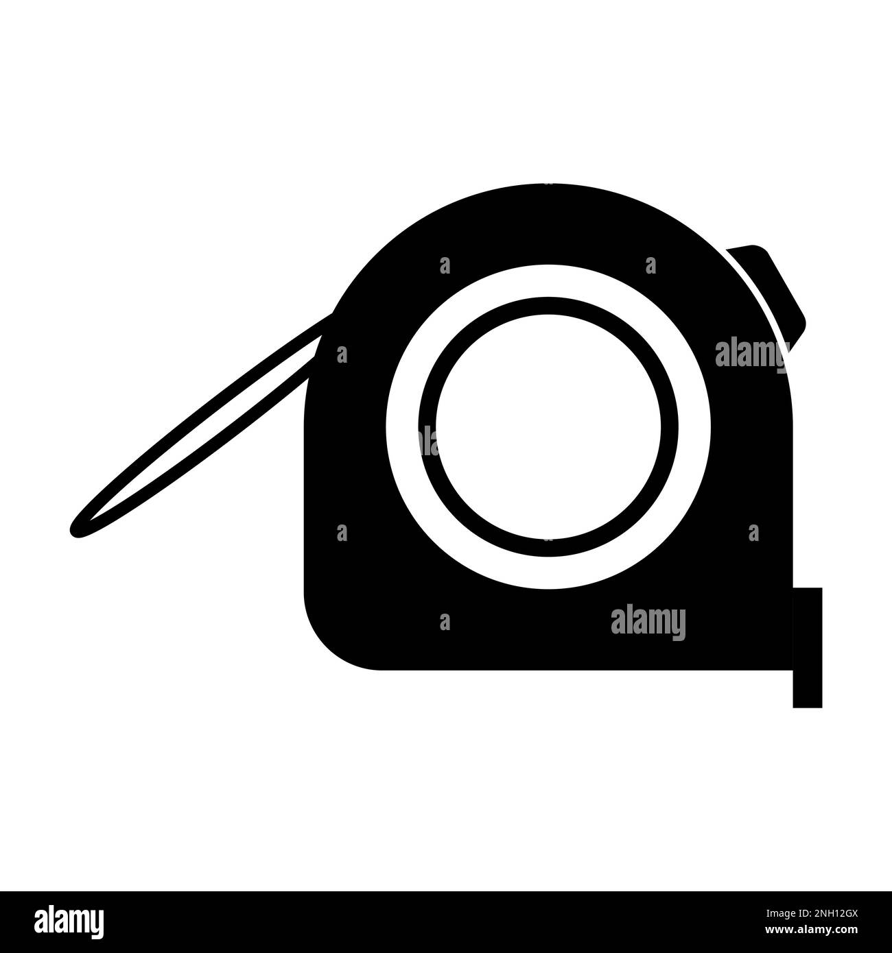 Measurement tape icon, measure tool concept design symbol, instrument ...