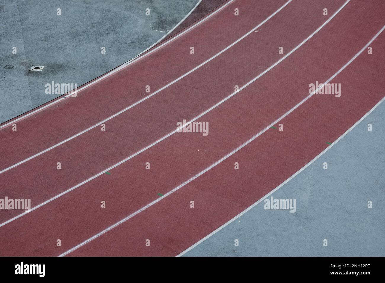 Red running track in stadium. Concept run Stock Photo - Alamy
