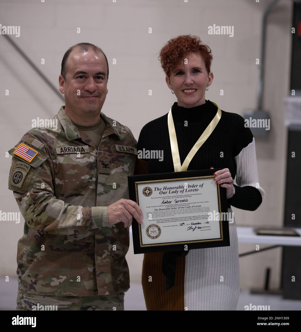 U.S. Army Col. Jason Arriaga (left), the commander of the 1st Combat ...