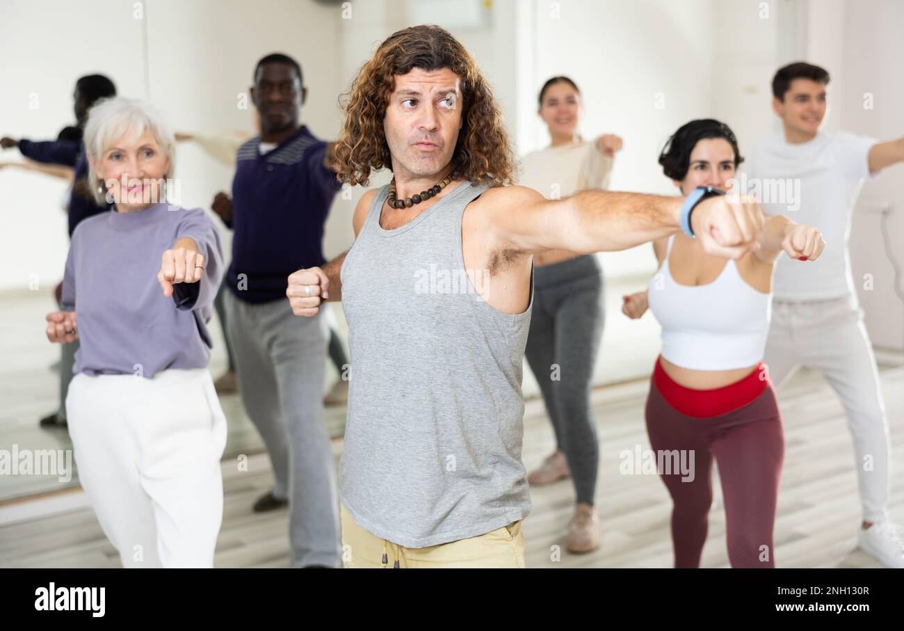 Women learning dance moves in hi-res stock photography and images - Alamy