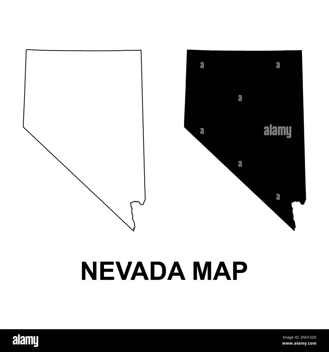 Nevada county map Black and White Stock Photos & Images - Alamy