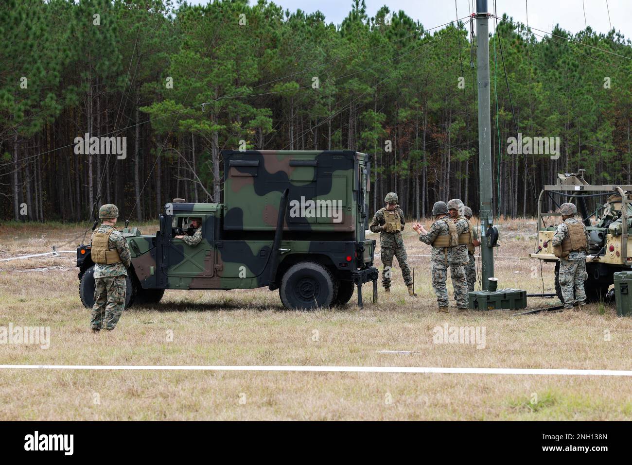 U.S. Marines from 8th Communication Battalion (8th Comm), II Marine ...