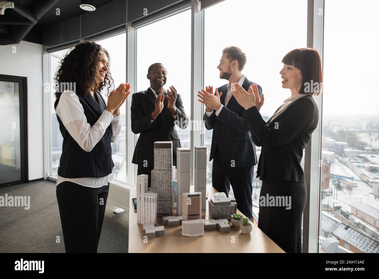 Good results, congratulation and appreciation concept. Satisfied ...