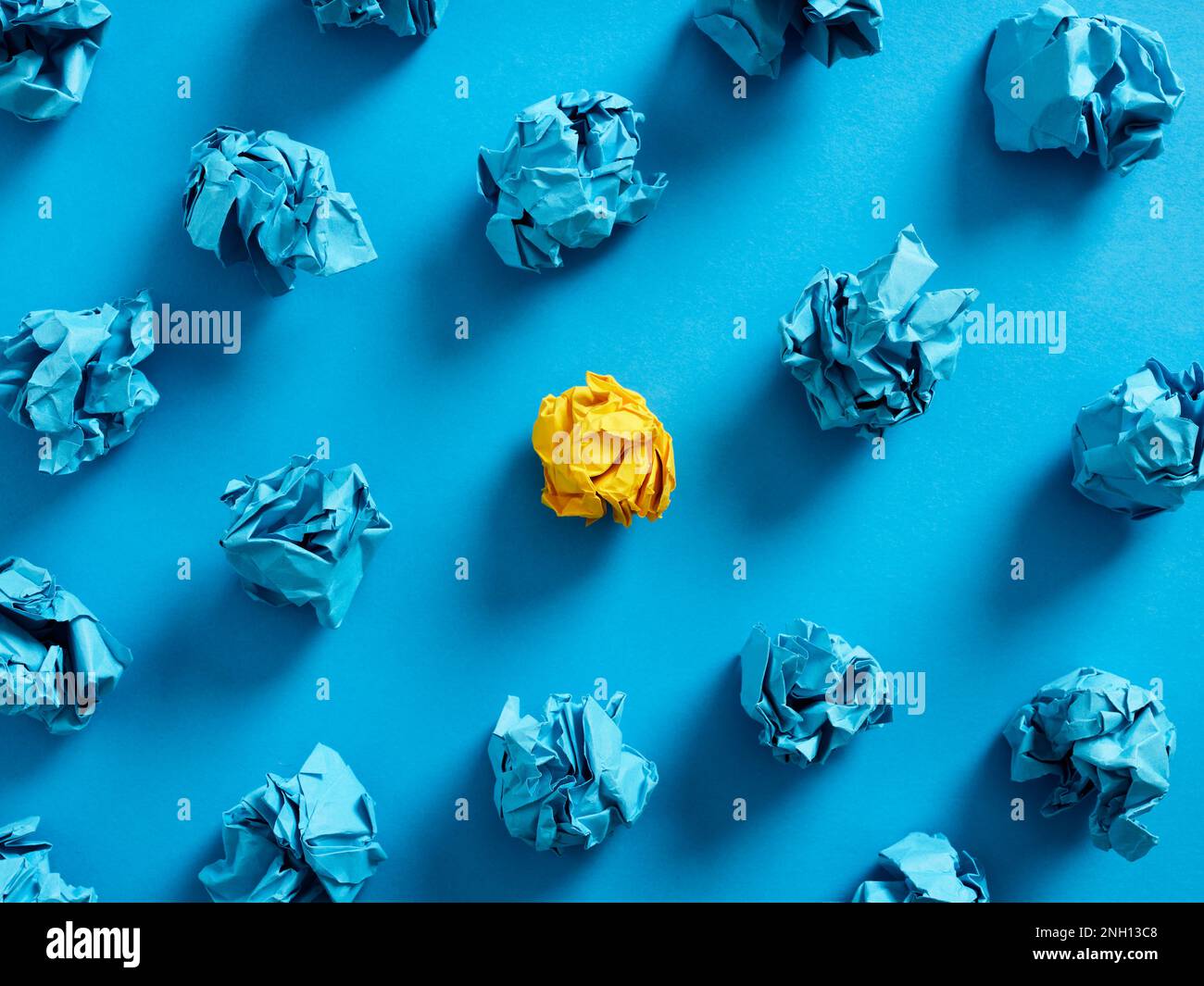 Thinking outside the box. Standing out from the crowd. Creative ...