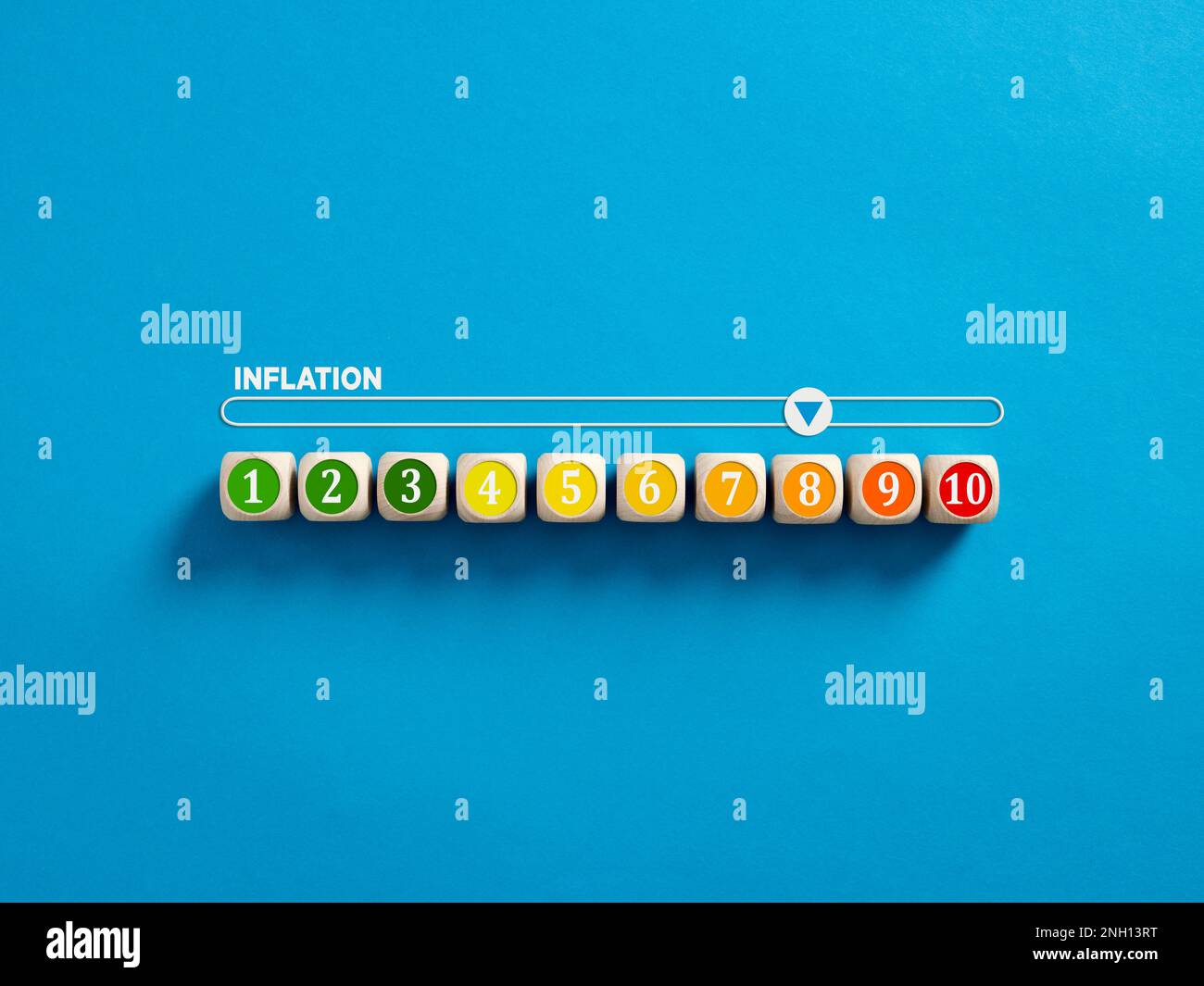 High inflation rate. Rising inflation level and economic recession ...