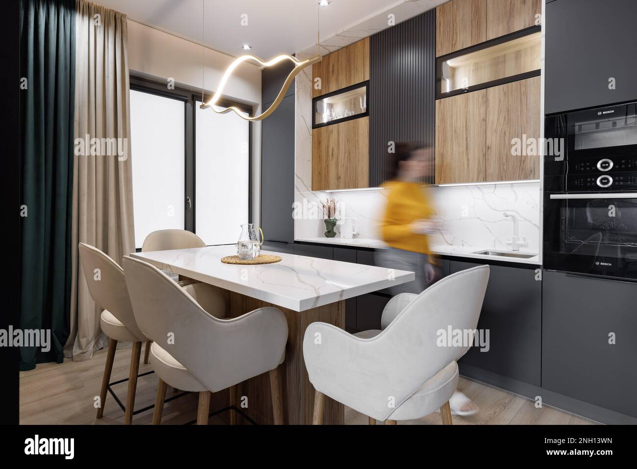 Photos of the kitchen area for a furniture company Stock Photo - Alamy