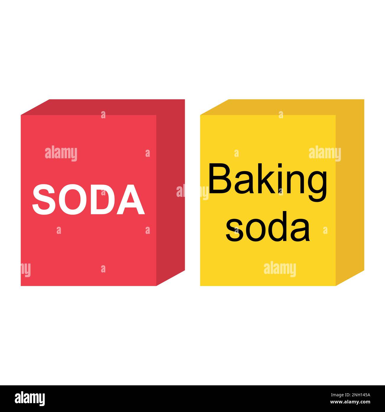 Set of Baking soda ingredient icon, cook design symbol, bakery product ...