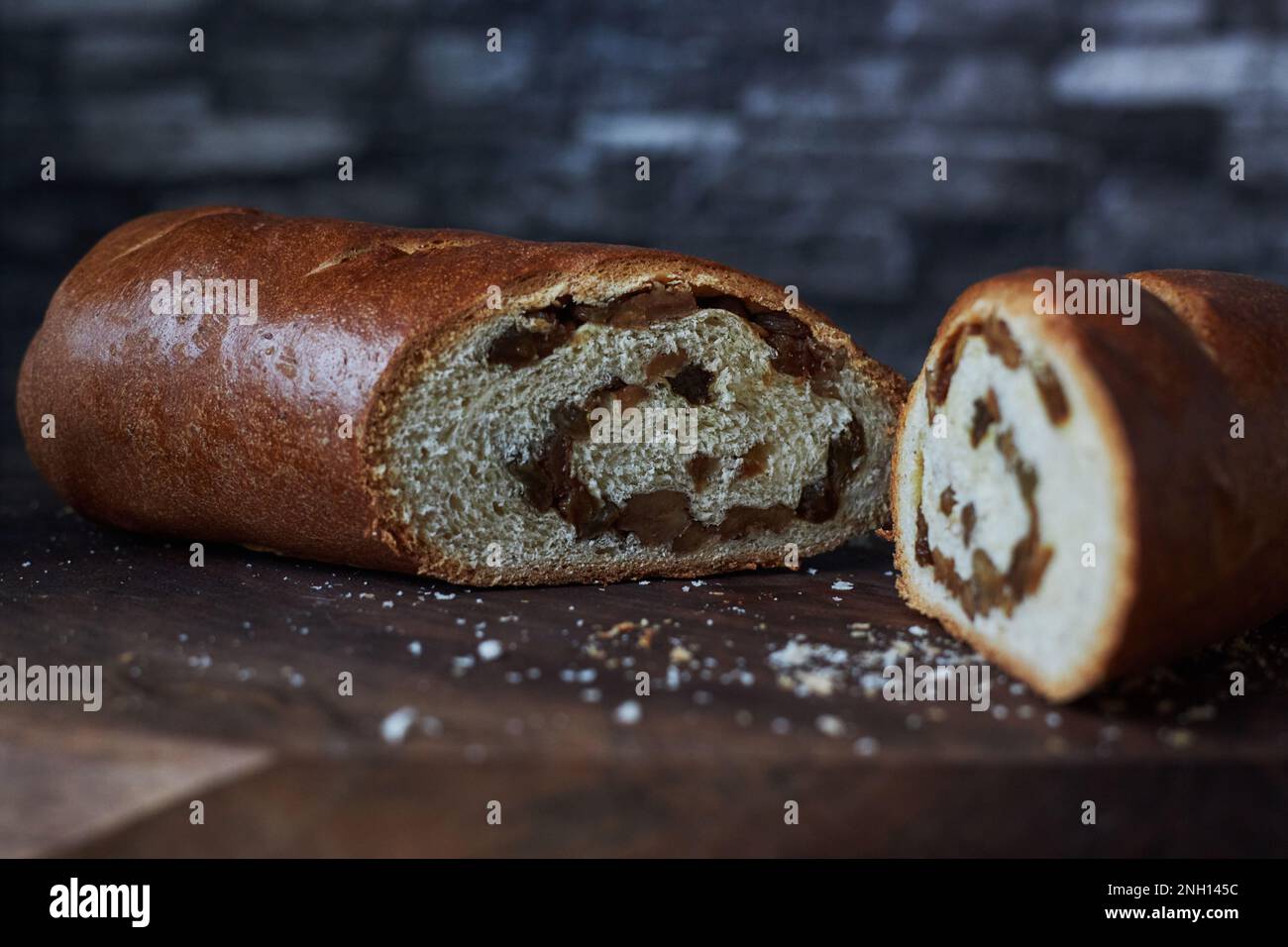 Raisin loaf bread Stock Photo - Alamy