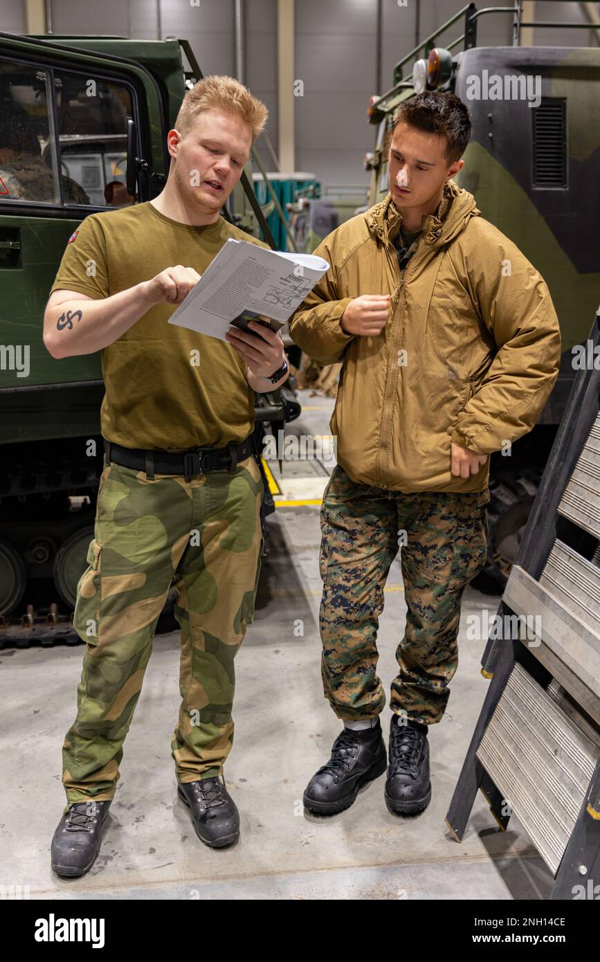 SPC Ole Kristian Sveen, a Norwegian instructor with Brigade North ...