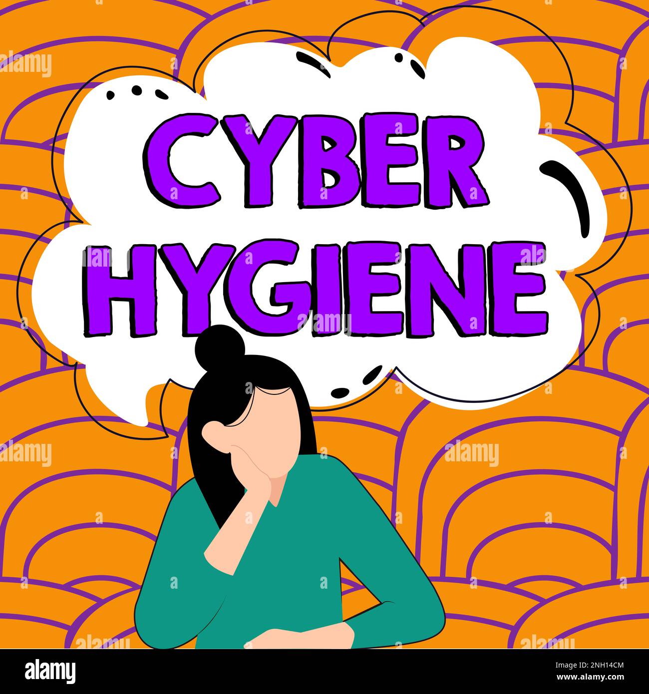 Inspiration showing sign Cyber Hygiene, Concept meaning steps that ...