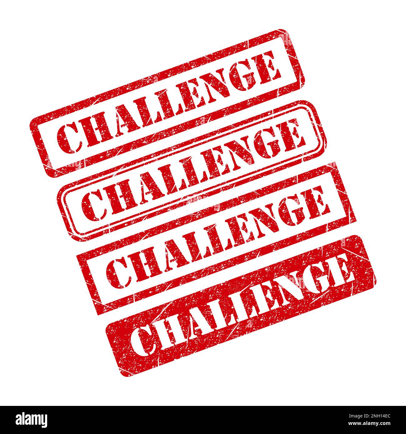 Set of Challenge stamp symbol, label sticker sign button, text banner ...