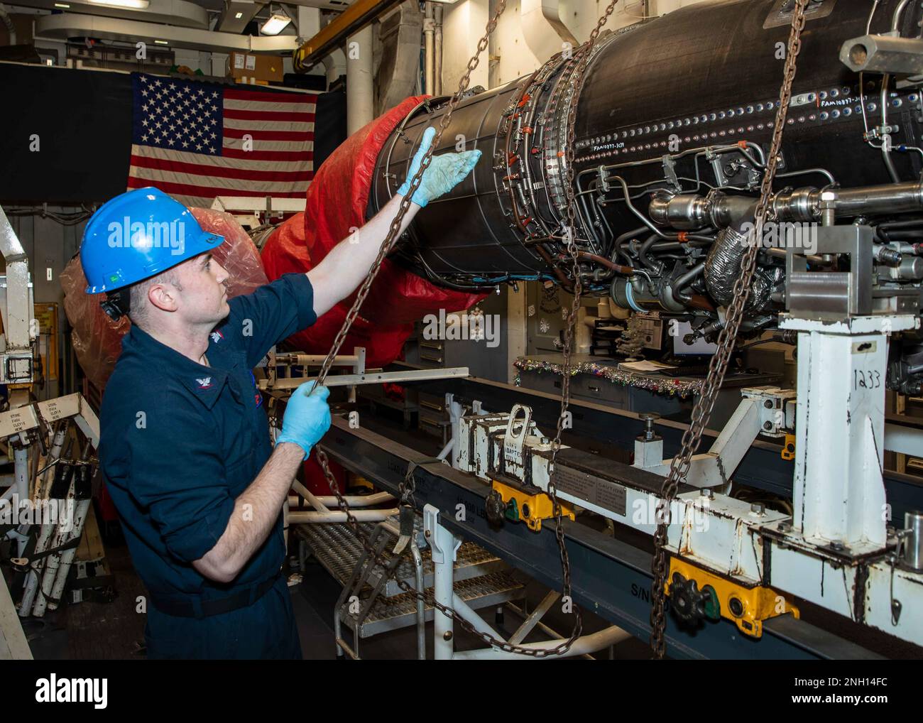 221206-N-ET093-1009 TYRRHENIAN SEA (Dec. 6, 2022) Aviation Machinist’s ...