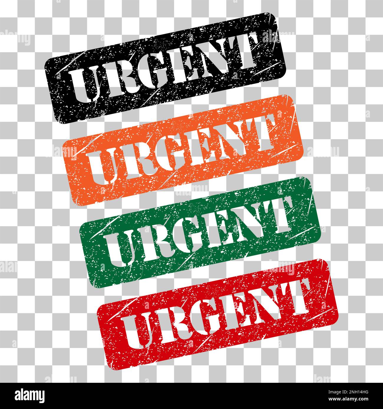 Set of Urgent stamp symbol, label sticker sign button, text banner ...