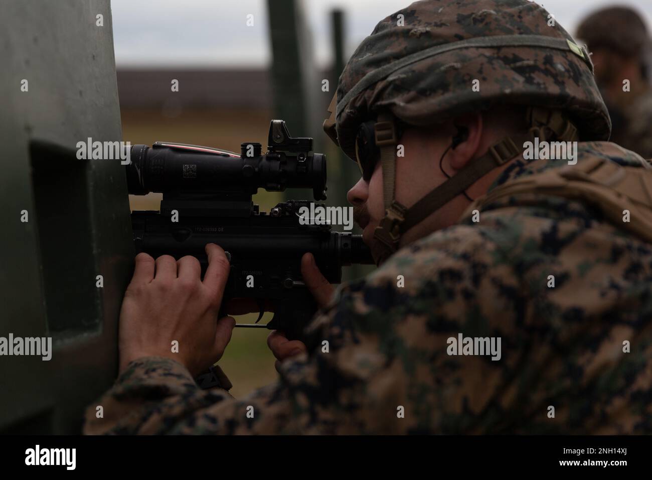 U.S. Marine Corps 1st Lt. Gregory Johnson, a combat engineer officer ...