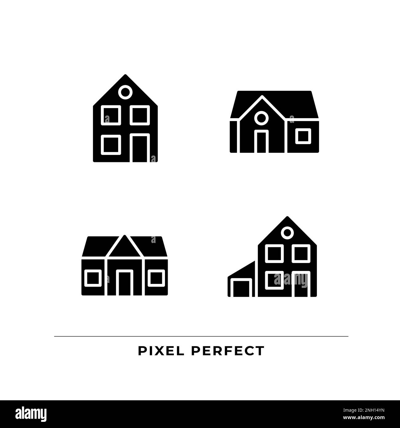 Detached single family Stock Vector Images - Alamy