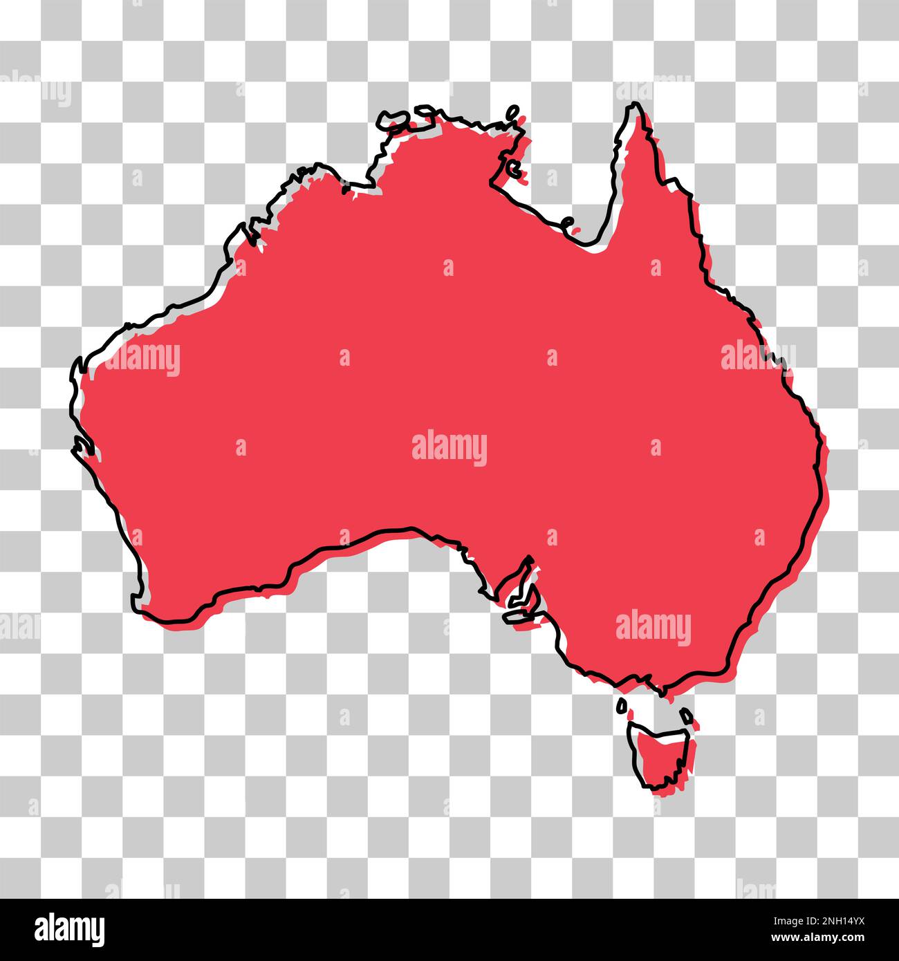 Australia map icon, geography blank concept, isolated graphic ...