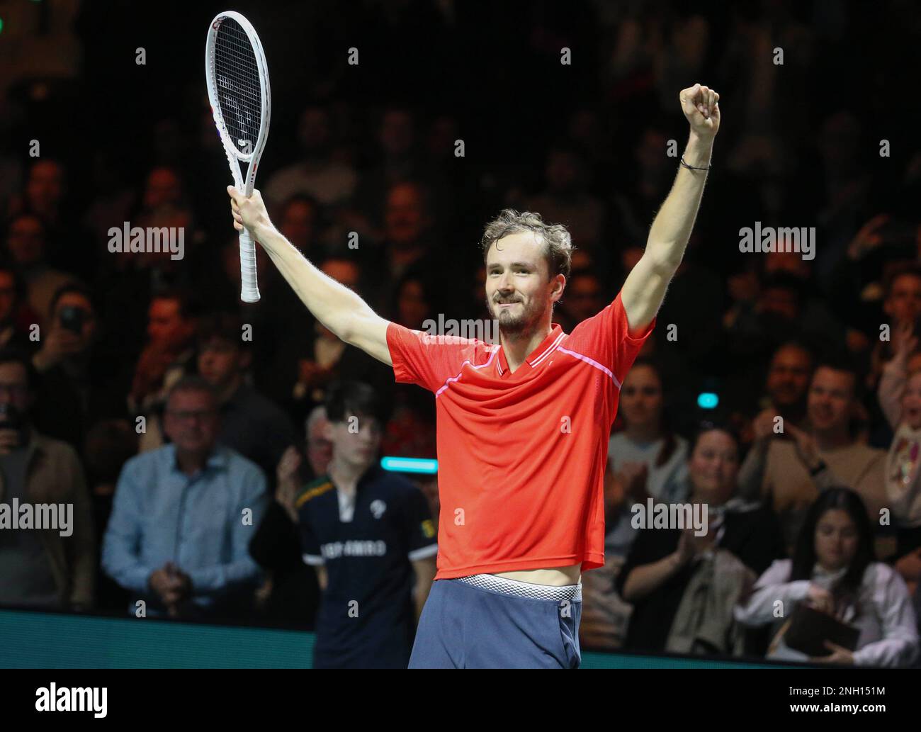 Winner Daniil Medvedev of Russia after the final of the ABN Amro Open ...