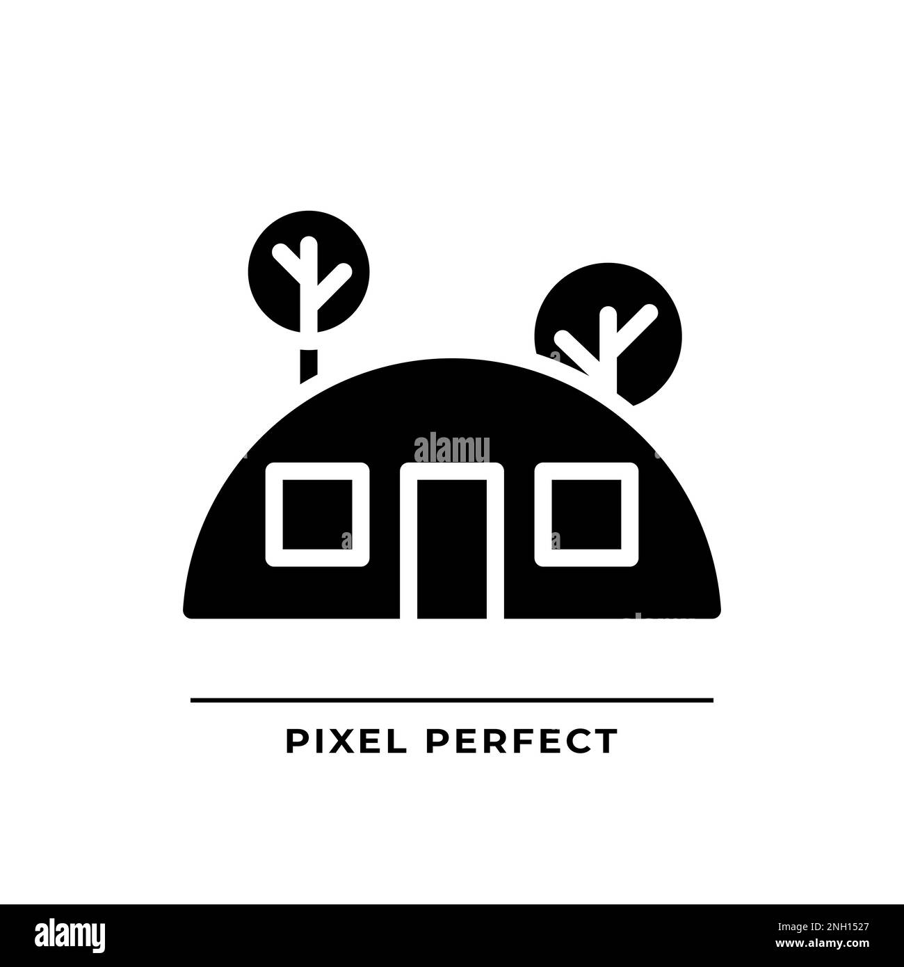 Underground house black glyph icon Stock Vector Image & Art - Alamy