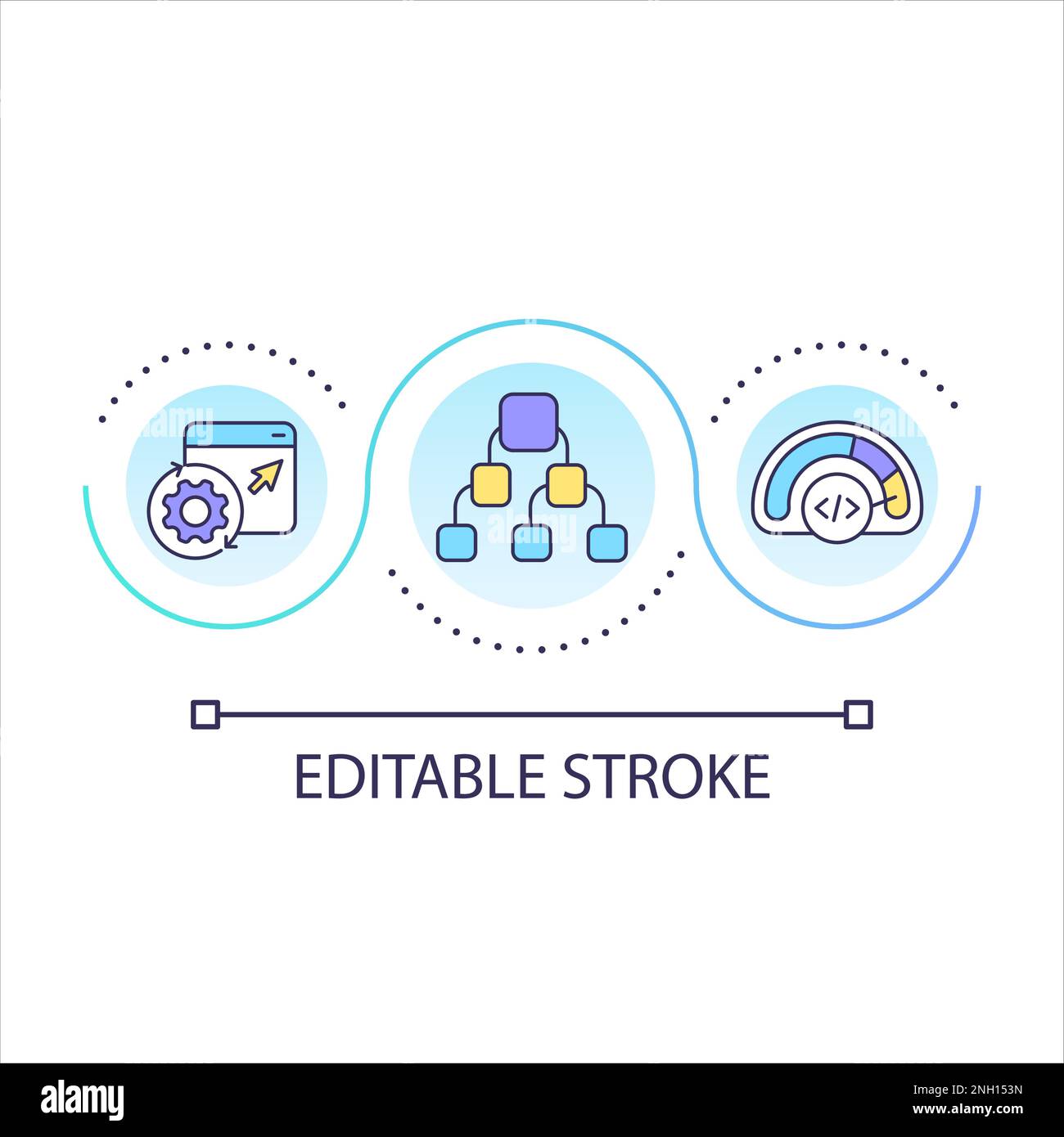 Source Control System Loop Concept Icon Stock Vector Image And Art Alamy