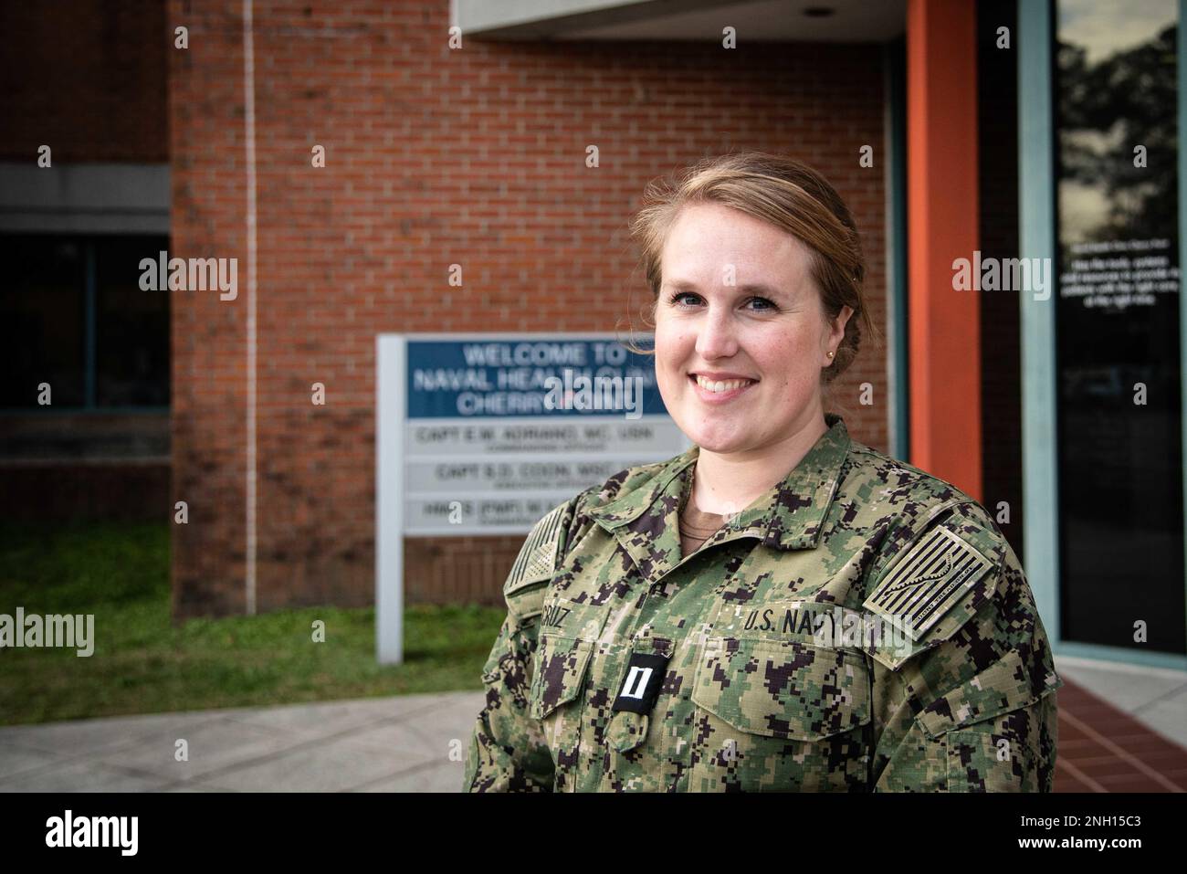 Navy Lieutenant Sara Cruz, BSN, RN, CMSRN, serves aboard Naval Health ...