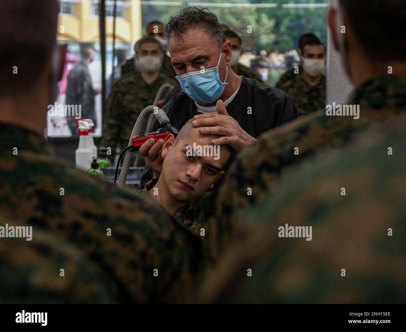 U.S. Marine Corps Recruit Mesdrain Diaz Ramos from Delta Company, 1st ...