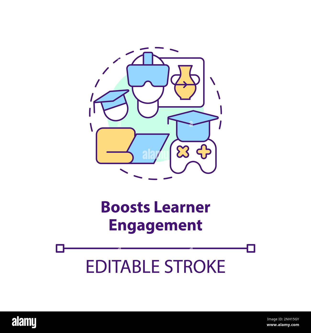 Boost learner engagement concept icon Stock Vector Image & Art - Alamy