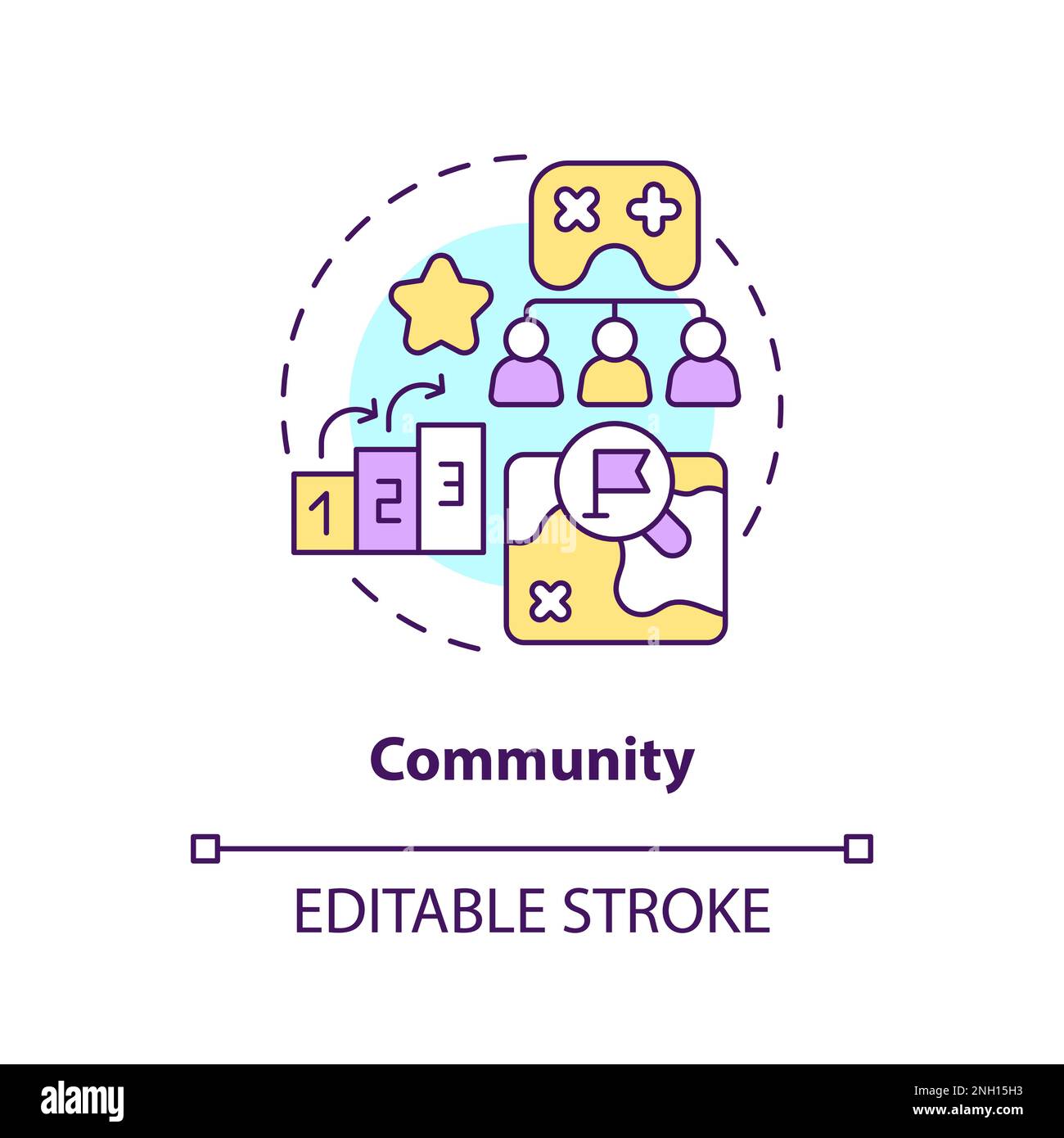 Community concept icon Stock Vector Image & Art - Alamy