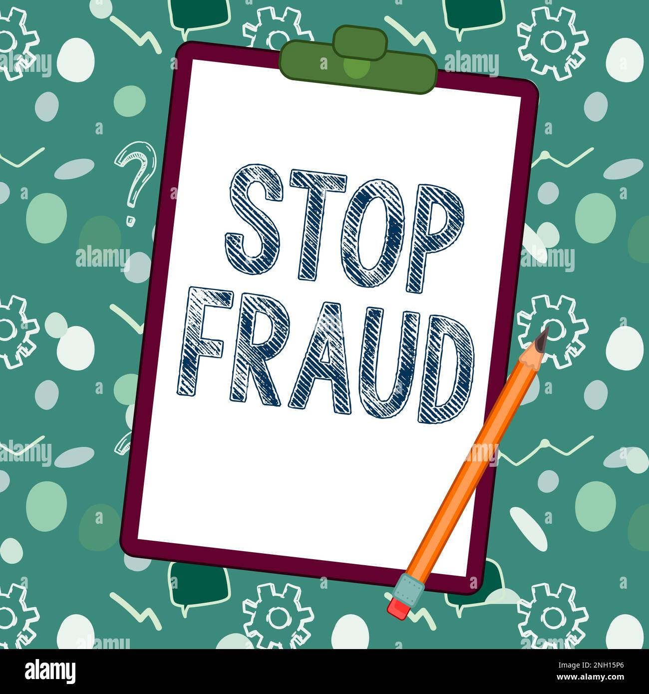 Conceptual display Stop Fraud, Concept meaning campaign advices people ...