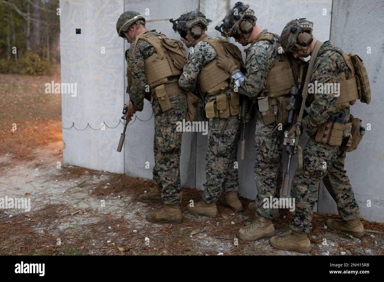 U.S. Marines with 2d Combat Engineer Battalion, 2d Marine Division ...