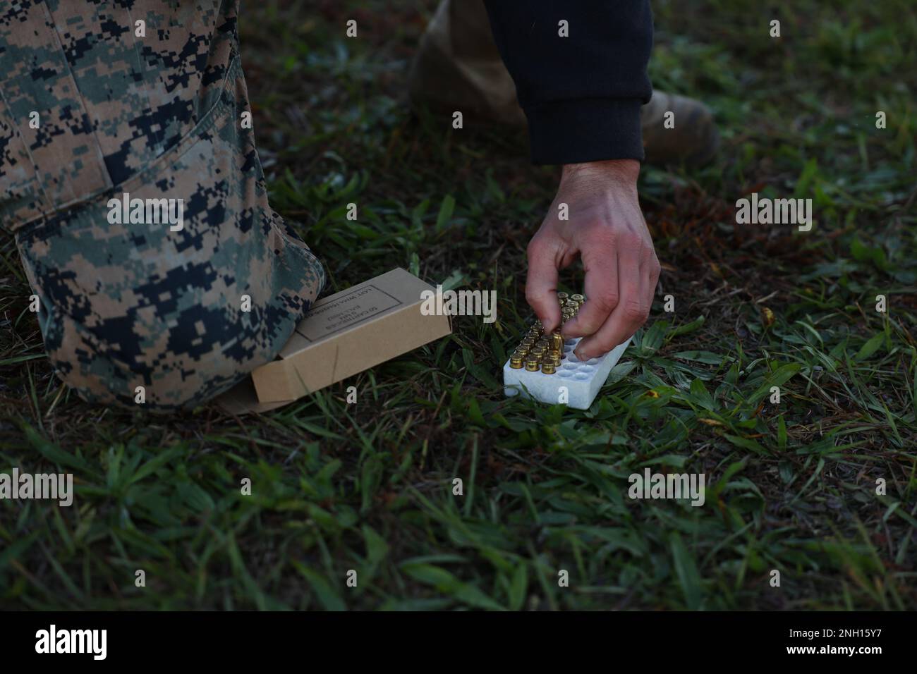 U.S. Marines, stationed aboard Parris Island, participate in a M18 ...