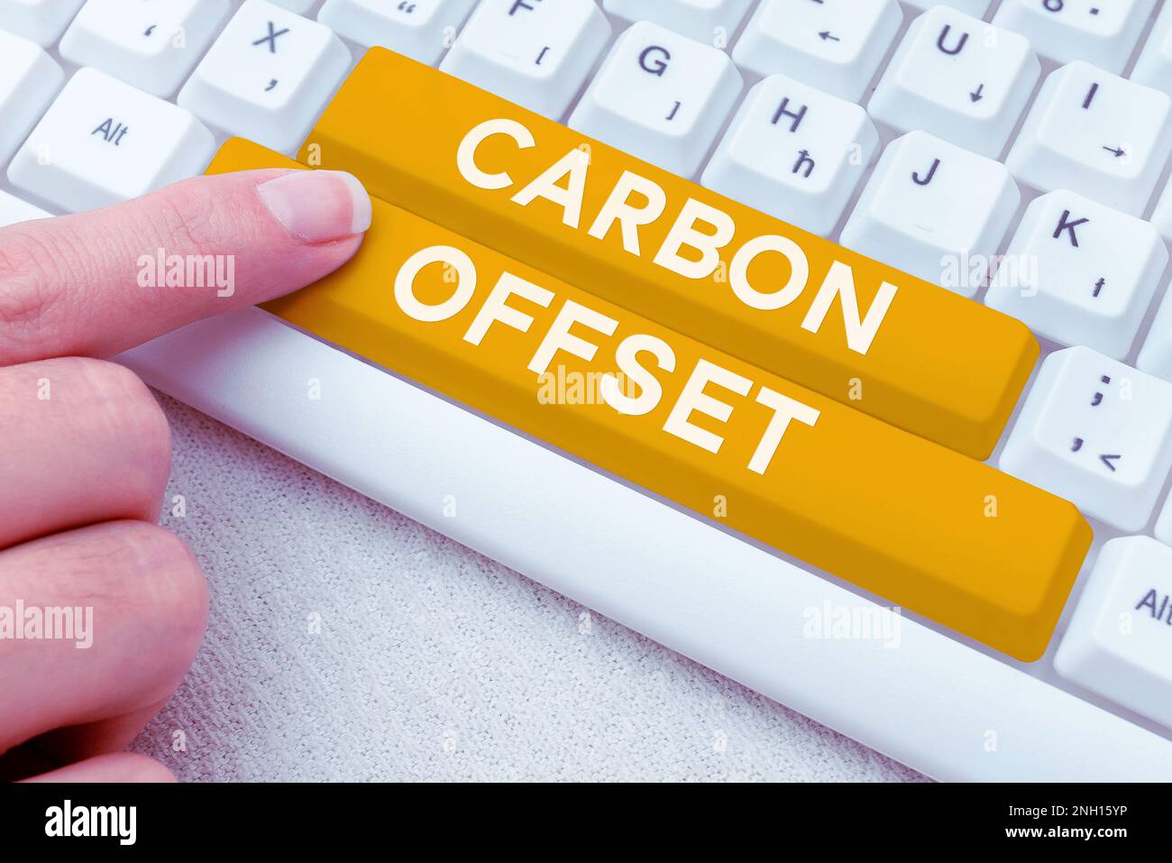 Conceptual caption Carbon Offset, Word Written on Reduction in ... Conceptual caption Carbon Offset, Word Written on Reduction in ...