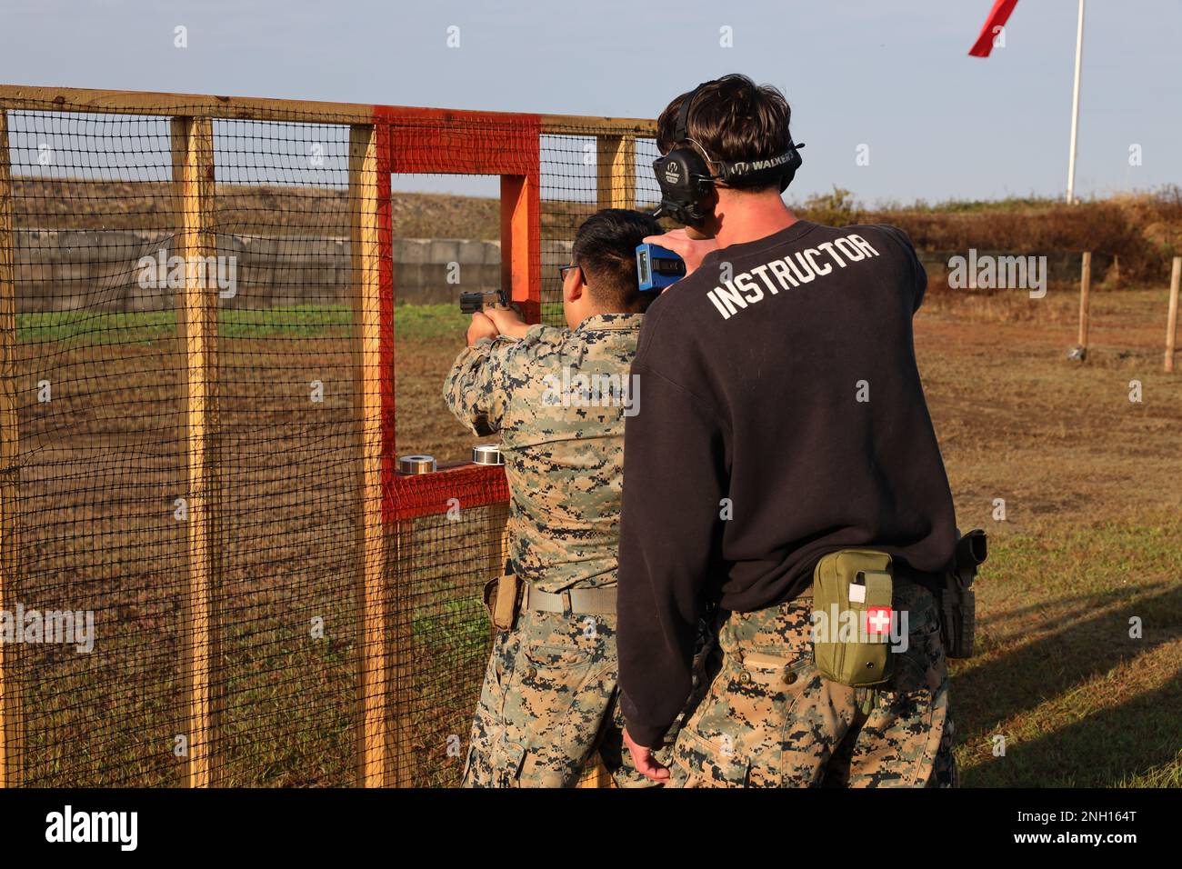 U.S. Marines, stationed aboard Parris Island, participate in a M18 ...