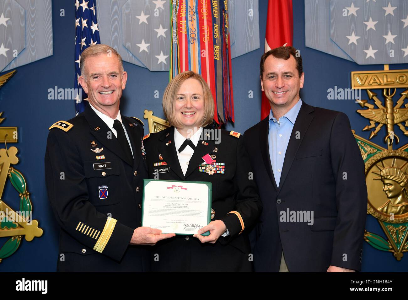 The U.S. Director of the Army Staff, Lt. Gen. Walter E. Piatt present ...