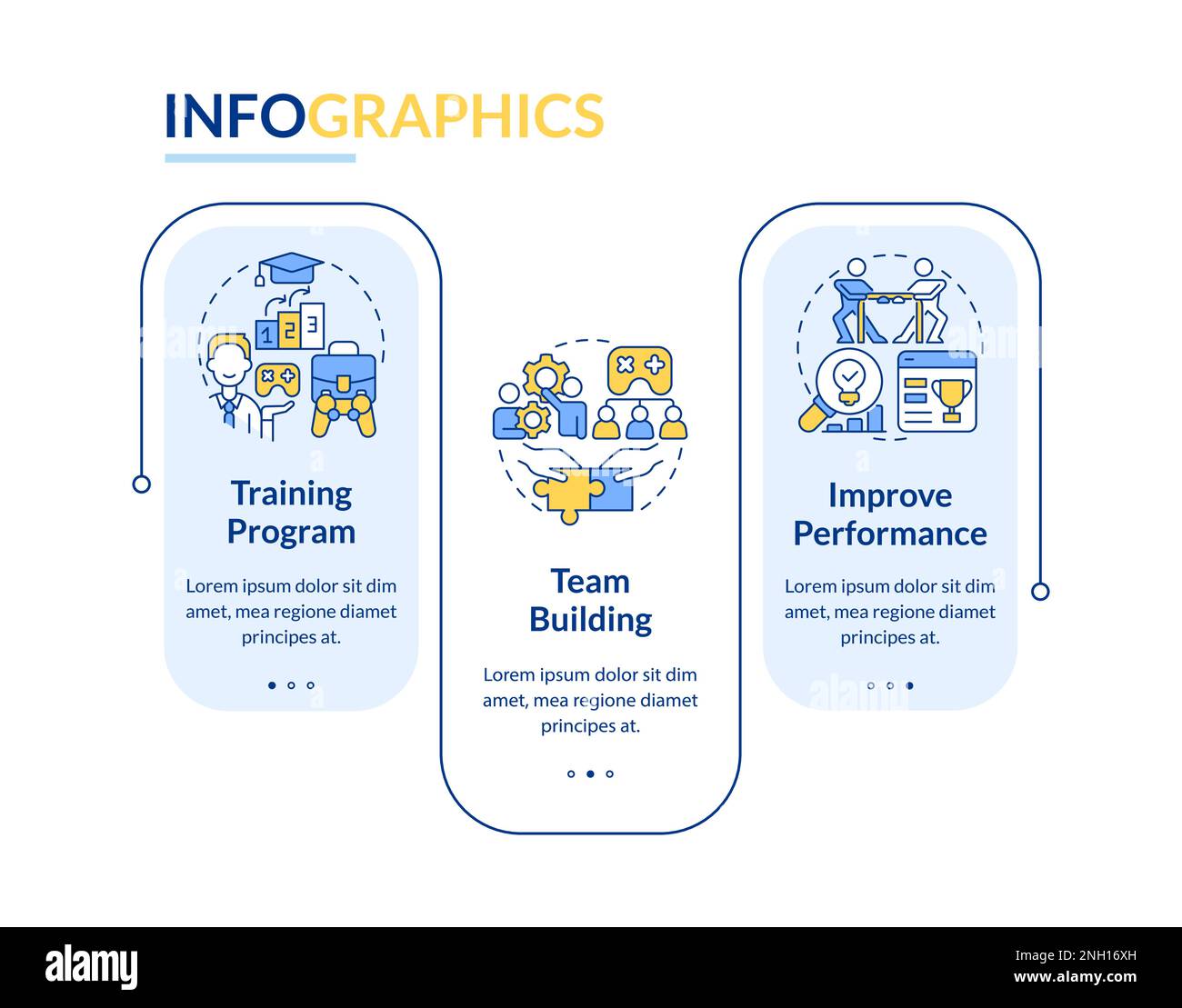 Workplace and gamification rectangle infographic template Stock Vector Image & Art - Alamy